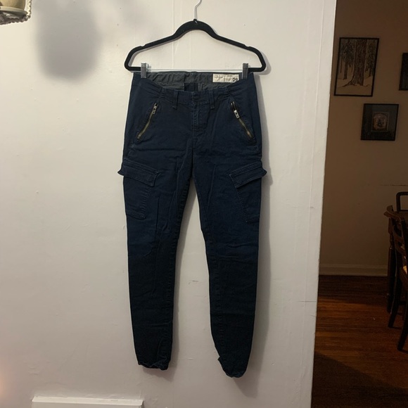 rag & bone | Jeans | Rag Bone Bowery Womens Cargo Skinny Jeans 29 Navy ...